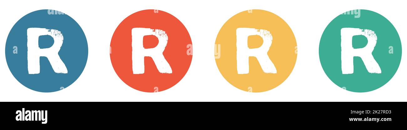 Letter r buttons hi-res stock photography and images - Alamy