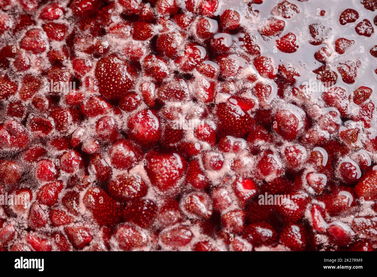 Boiling Homemade Strawberry jam Stock Photo - Alamy