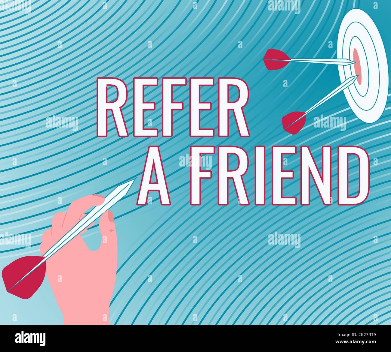 Text showing inspiration Refer A Friend. Business overview direct ...