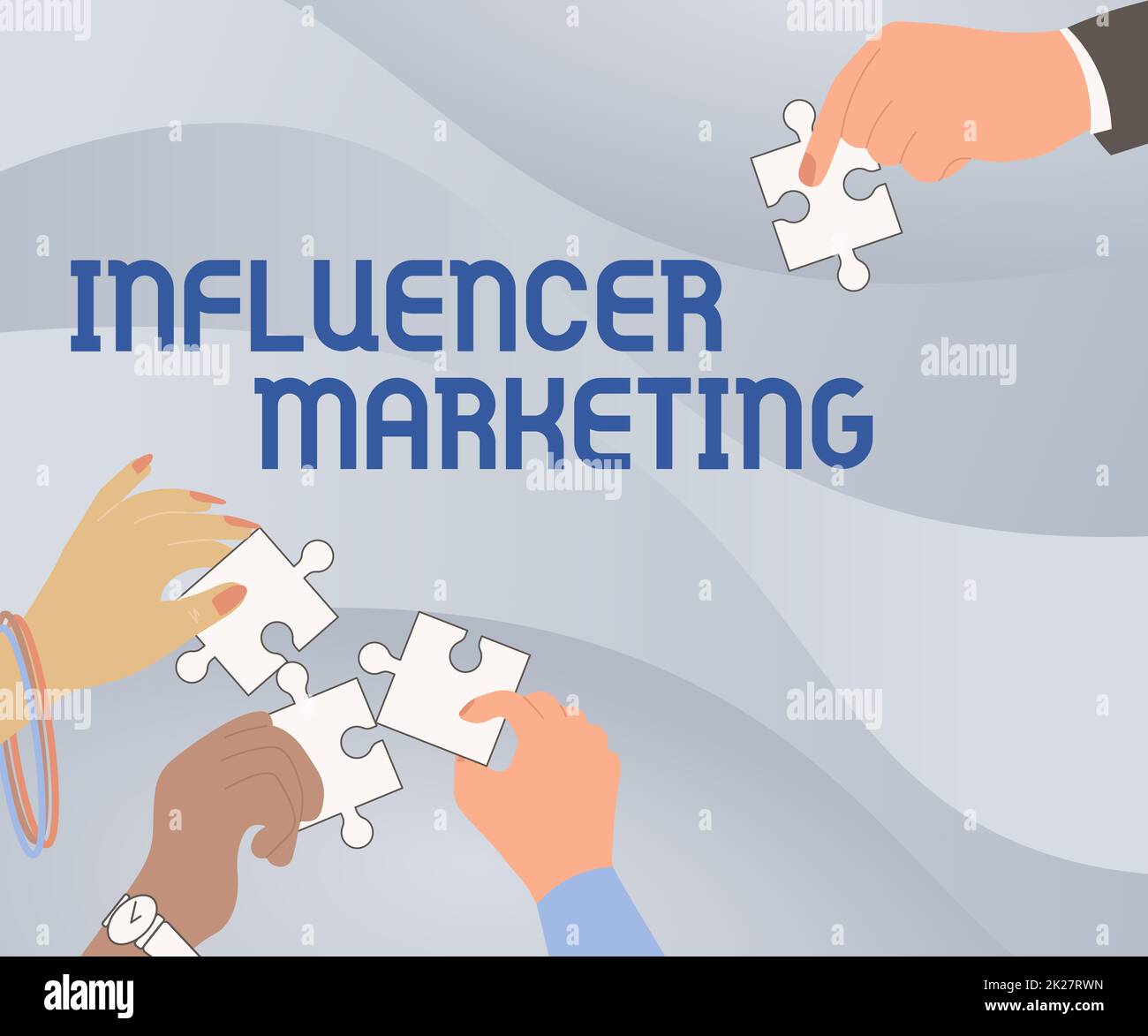 Text sign showing Influencer Marketing. Word Written on form of social ...