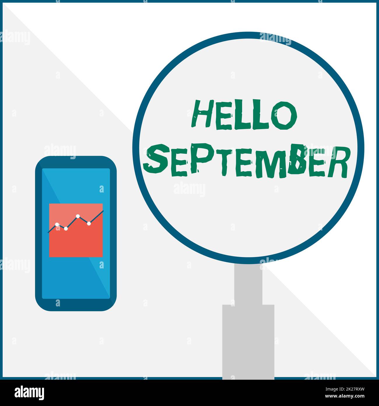 Handwriting text Hello September. Conceptual photo greeting used in ...