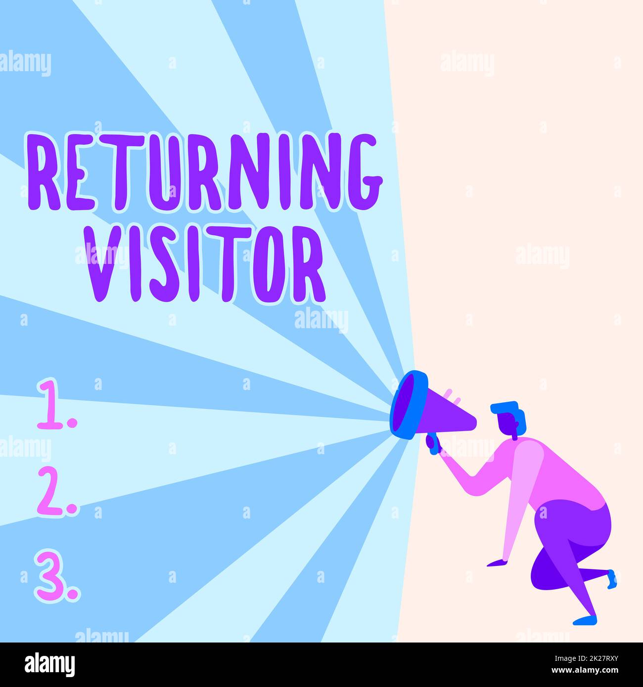Conceptual caption Returning Visitor. Conceptual photo who had visited ...