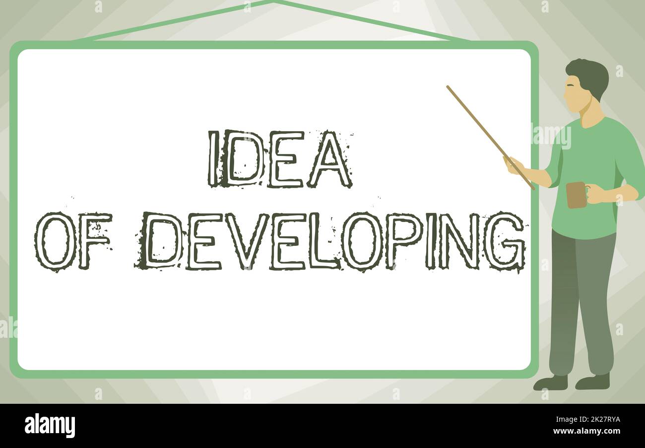 Inspiration showing sign Idea Of Developing. Concept meaning Startup ...