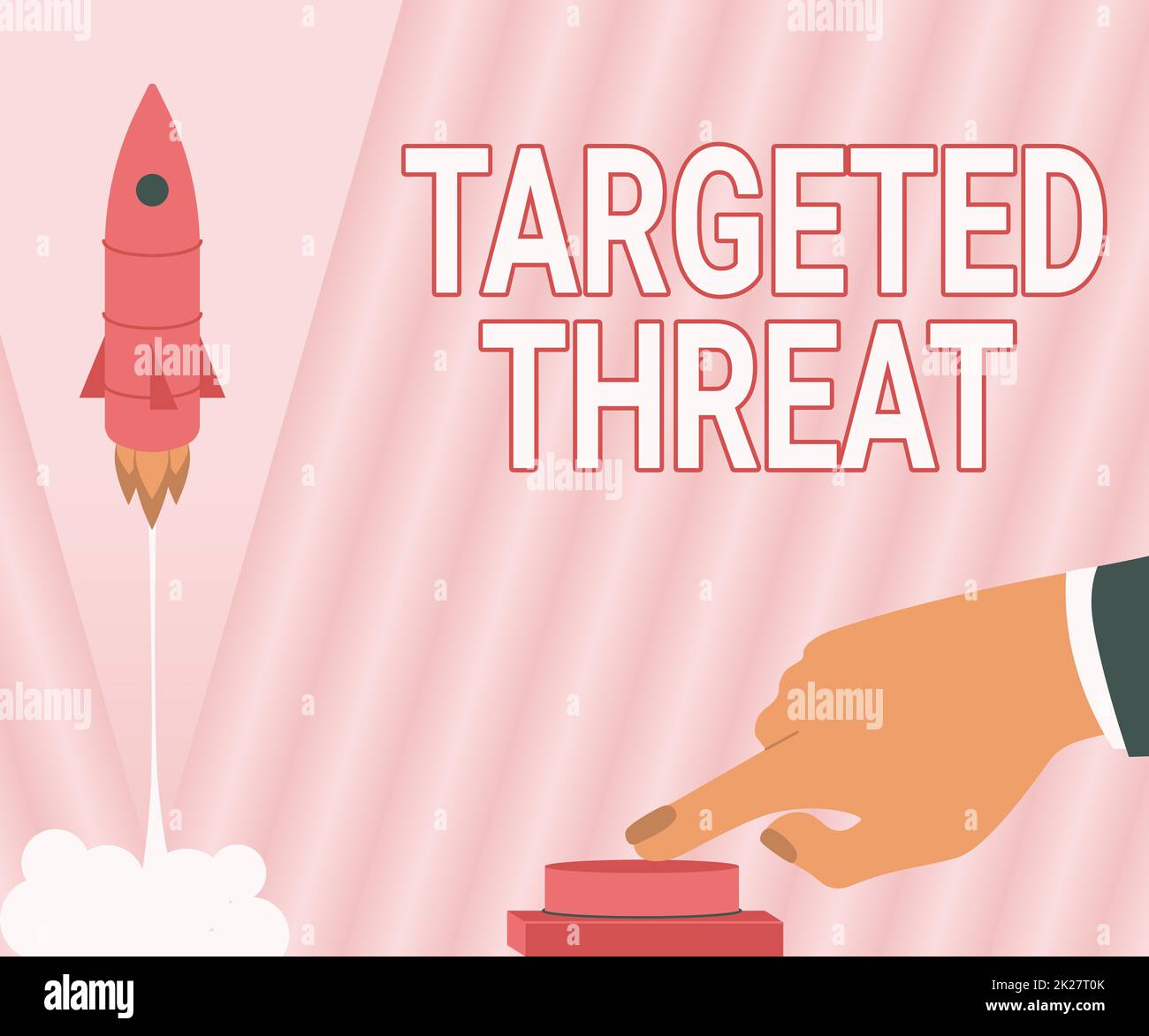Hand writing sign Targeted Threat. Business showcase class of malware ...