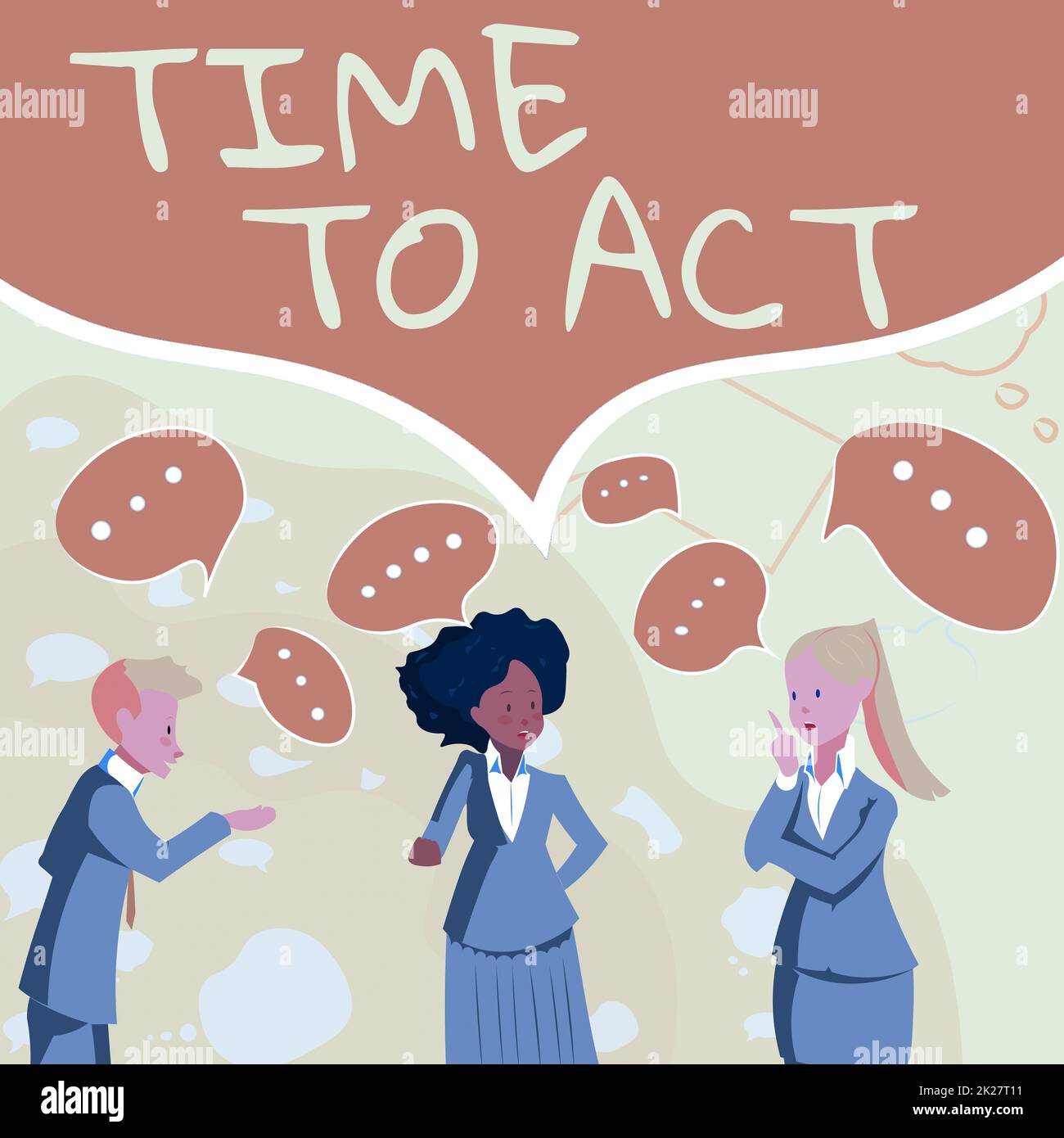 Text showing inspiration Time To Act. Word Written on the right moment ...