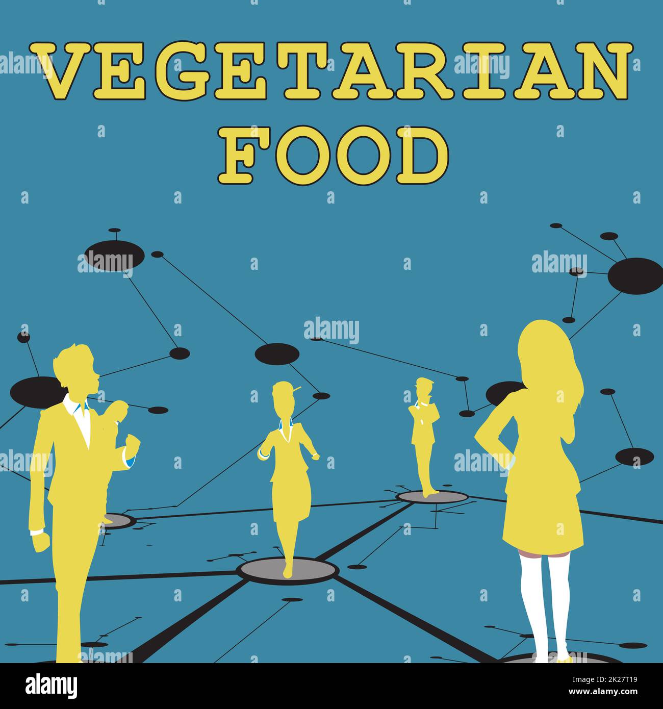Sign displaying Vegetarian Food. Internet Concept refers to the cuisine ...