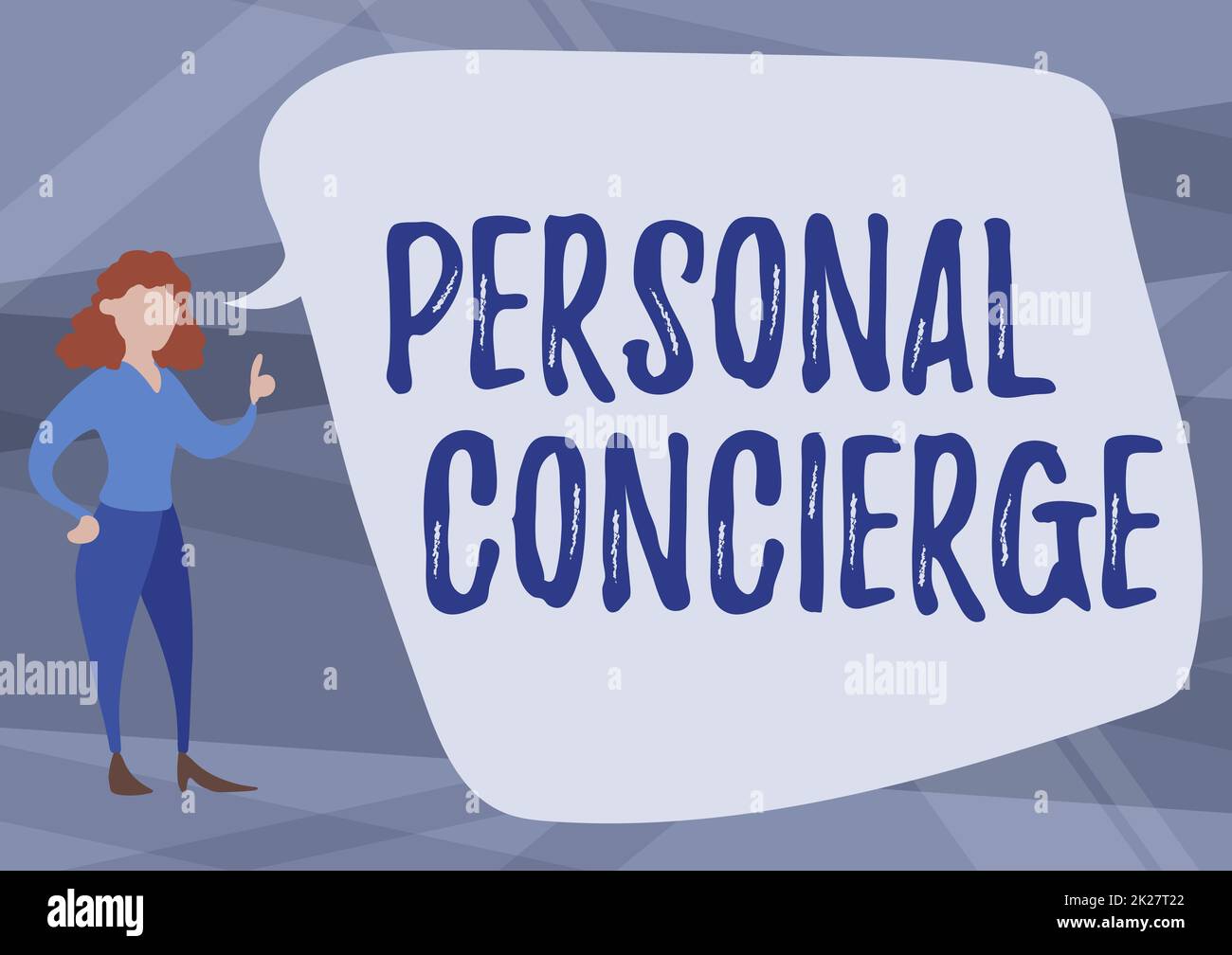 Text showing inspiration Personal Concierge. Business approach someone ...