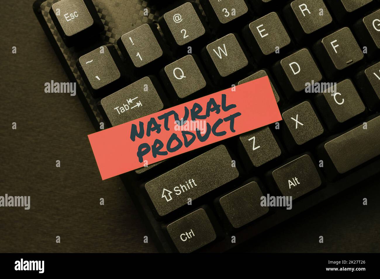 Handwriting text Natural Product. Conceptual photo chemical compound or ...