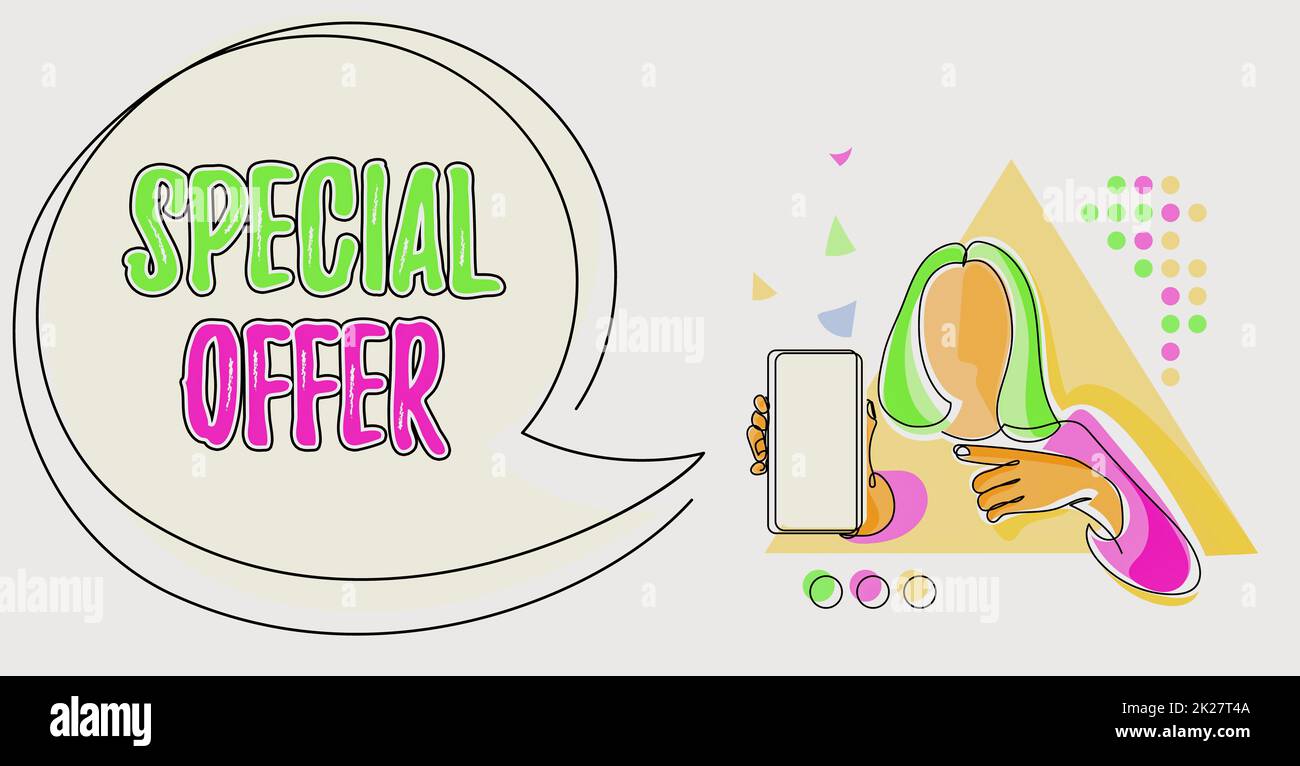 Conceptual display Special Offer. Business concept selling product or ...