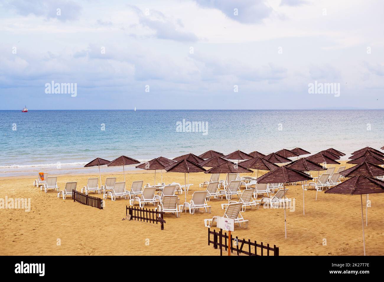 Beautiful summer beaches of bulgaria nessebar Stock Photo - Alamy