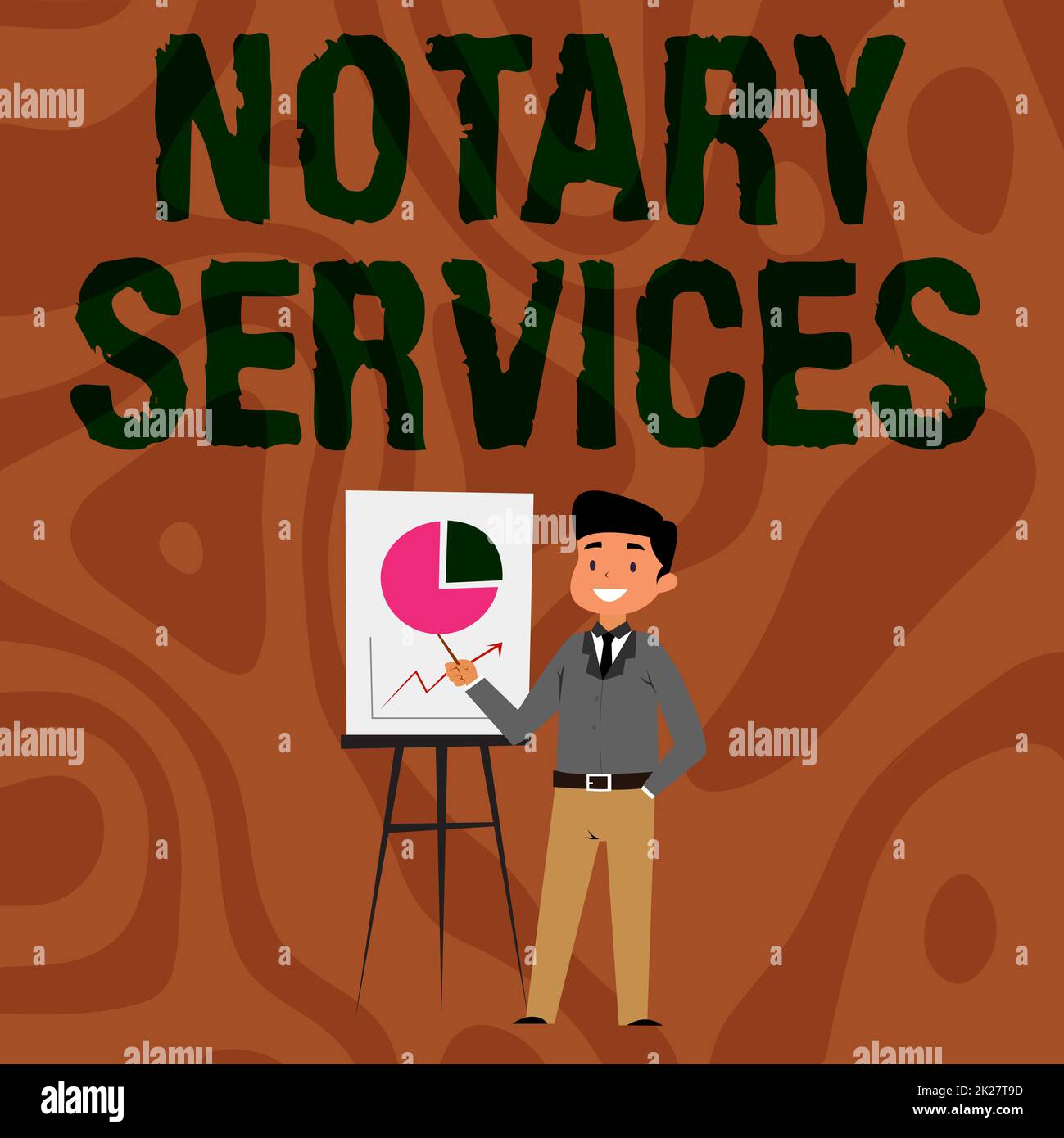 Handwriting text Notary Services. Internet Concept services rendered by ...