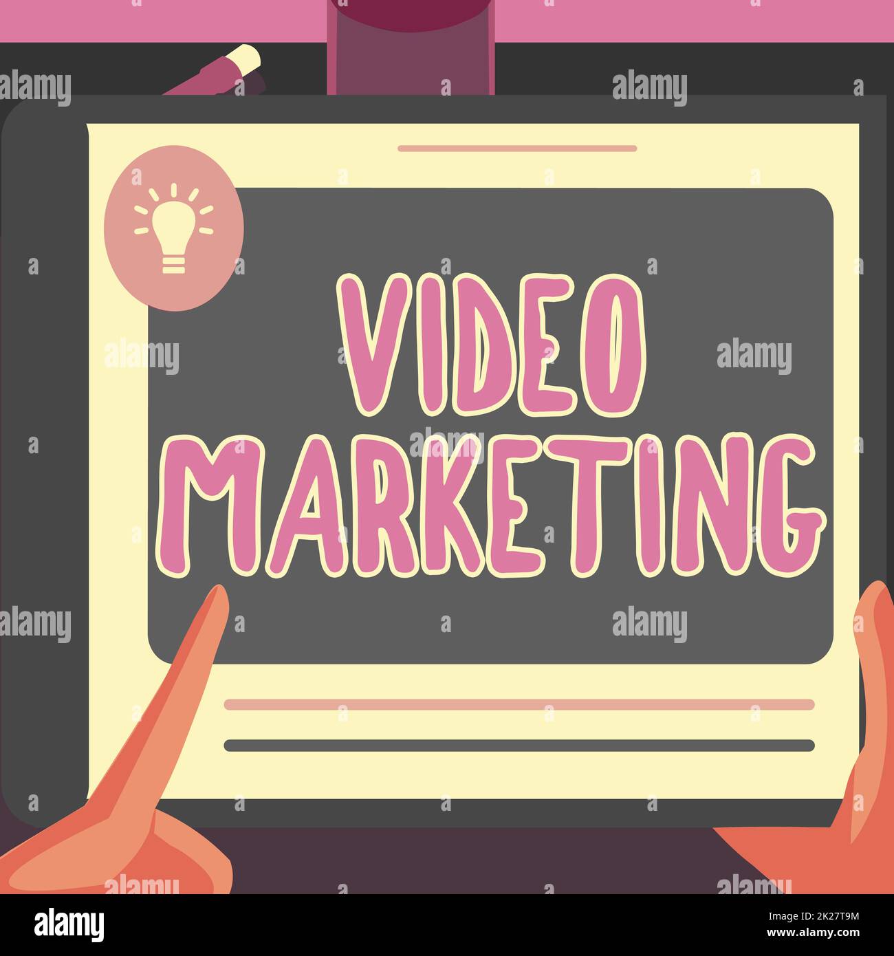Sign displaying Video Marketing. Word Written on using videos to ...