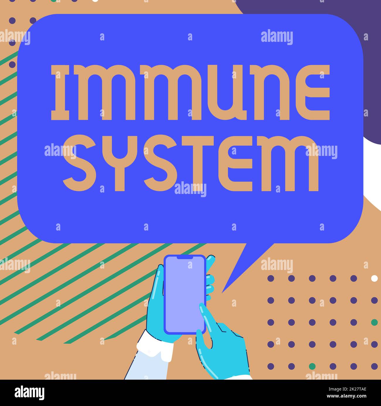 Conceptual caption Immune System. Conceptual photo a bodily system that ...