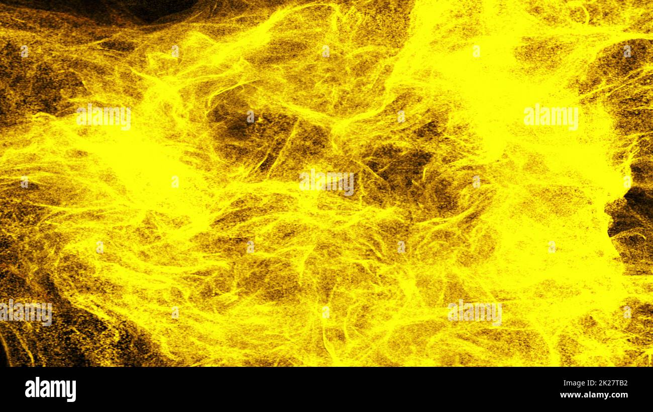 Magic flow of golden particles Stock Photo - Alamy