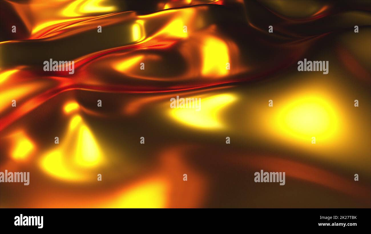Golden waves with highlights Stock Photo - Alamy