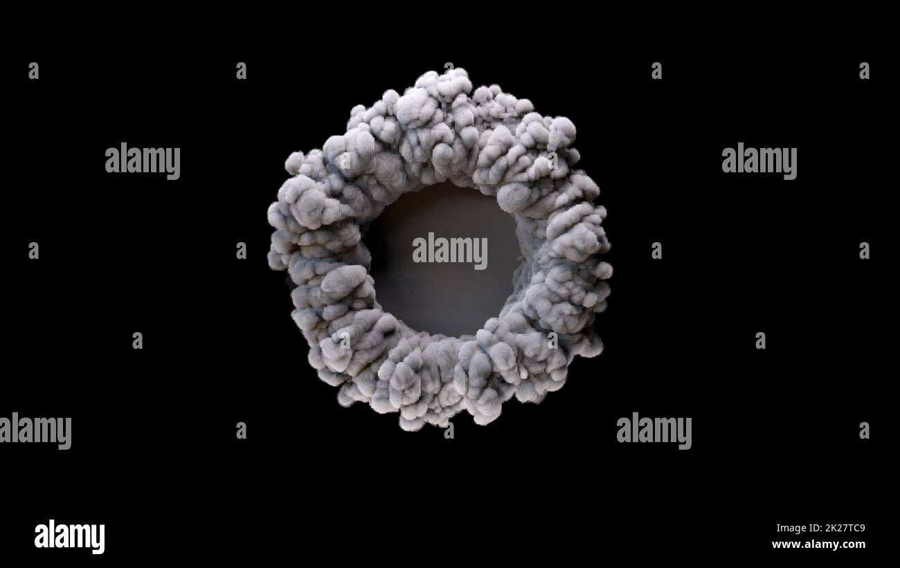 Ring of detonating shock wave Stock Photo - Alamy