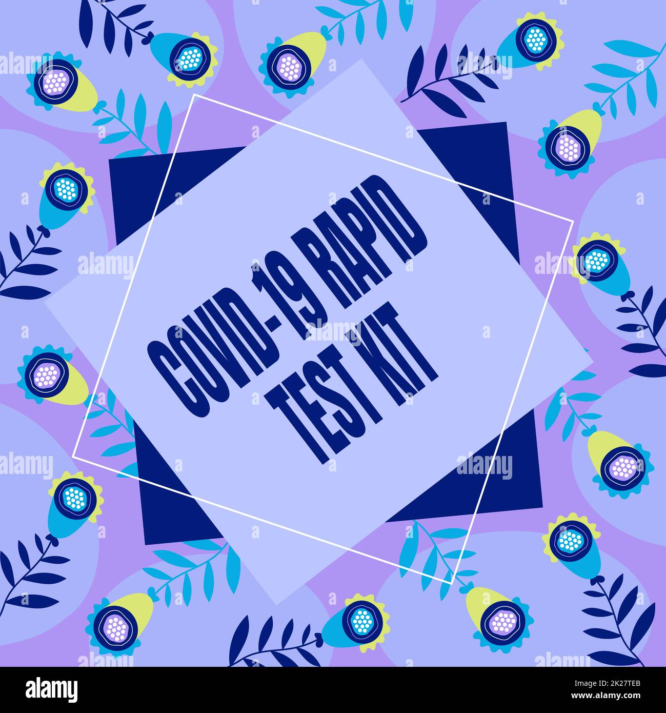 Text caption presenting Rapid Test Kit. Concept meaning Emergency ...