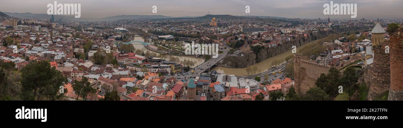 Tbilisi Panorama III Stock Photo - Alamy