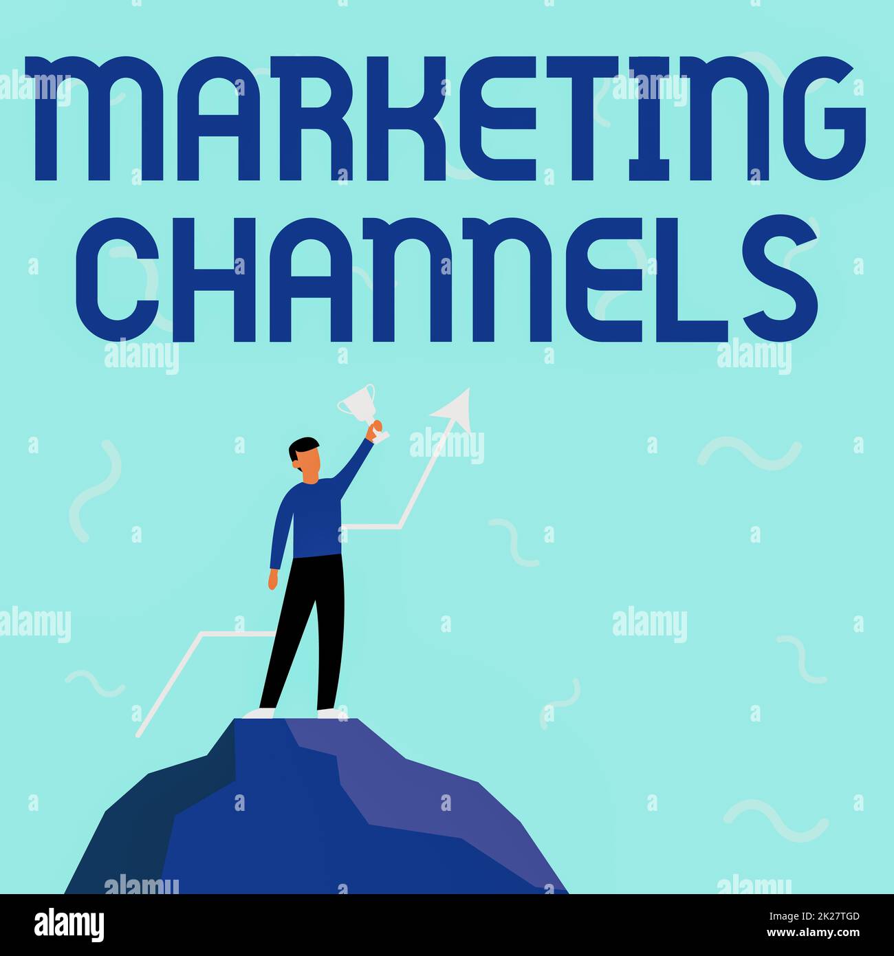 Sign displaying Marketing Channels. Conceptual photo the necessary to ...