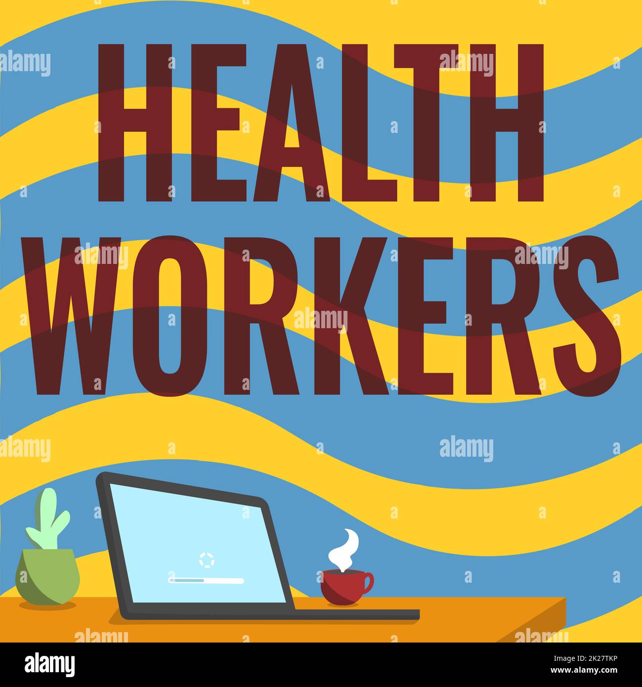 Conceptual caption Health Workers. Word for showing whose job to ...