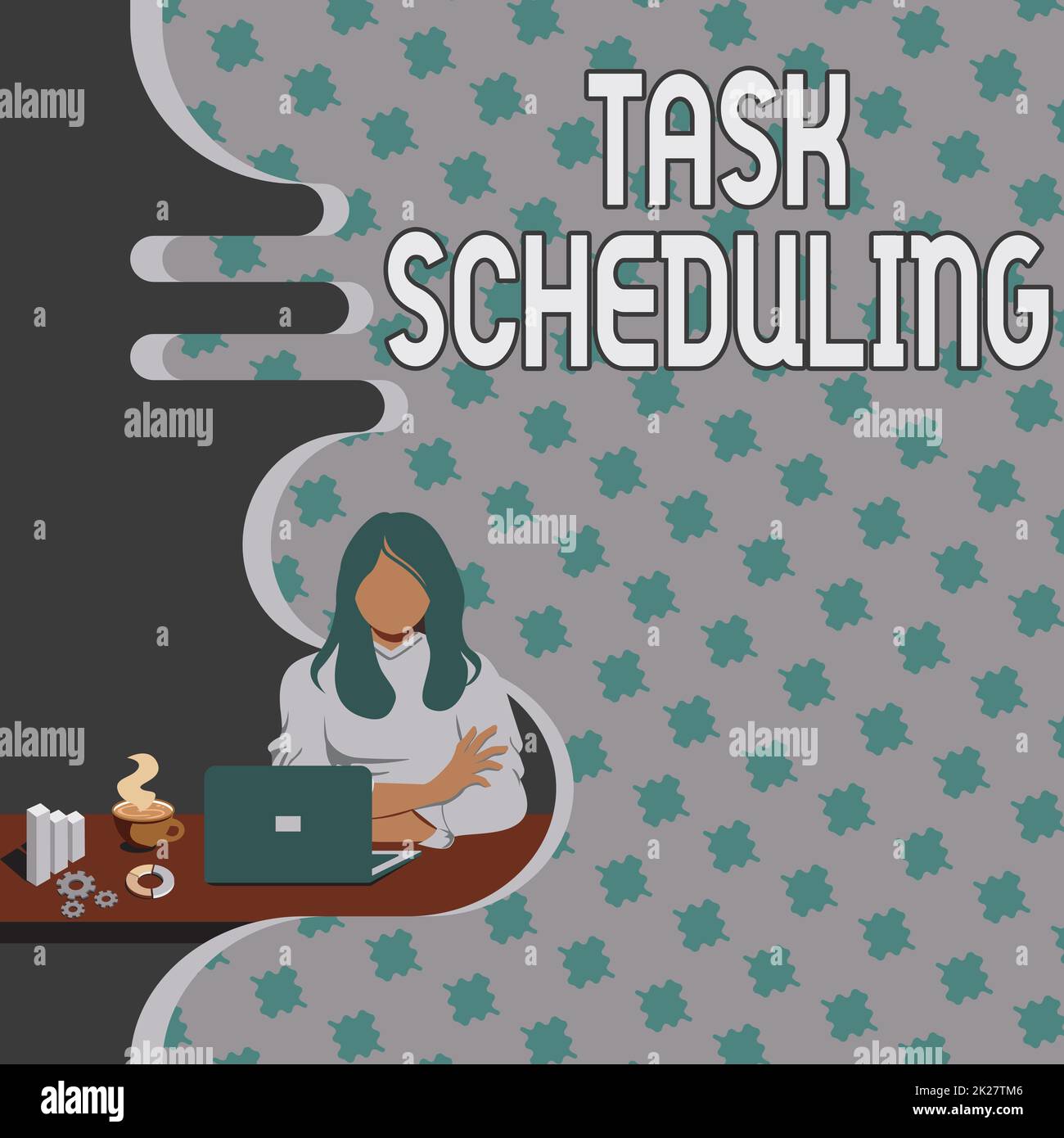 Sign Displaying Task Scheduling Business Showcase The Assignment Of