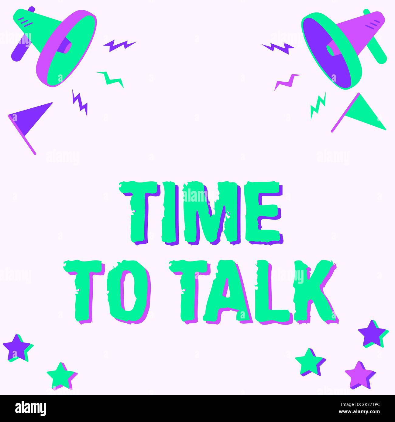 Text showing inspiration Time To Talk. Business overview to discuss ...