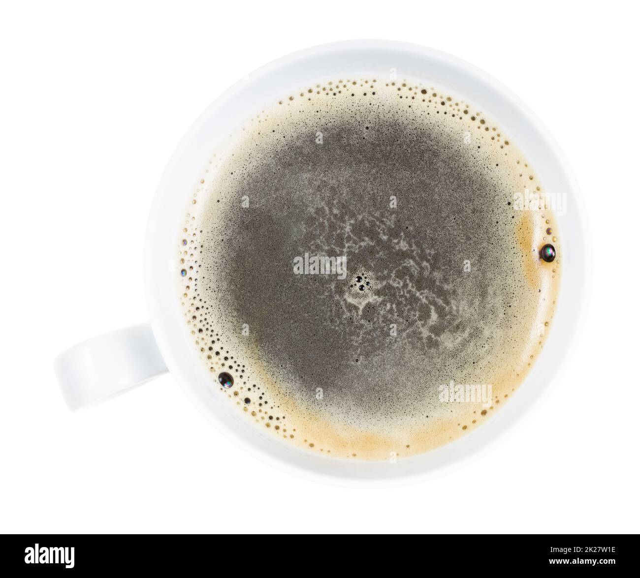 top view of chicory root tea in cup isolated Stock Photo - Alamy