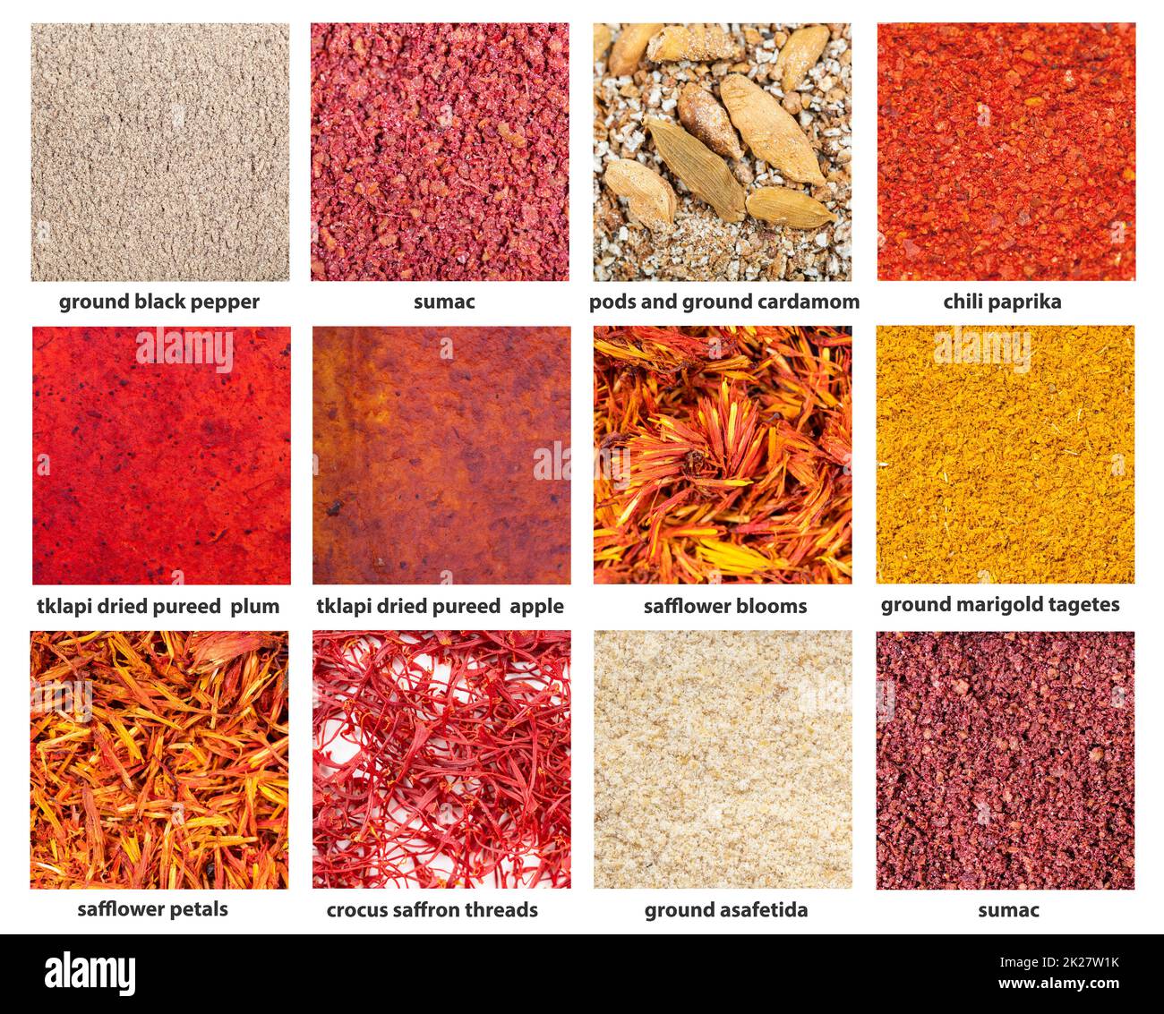Spices names hi-res stock photography and images - Alamy
