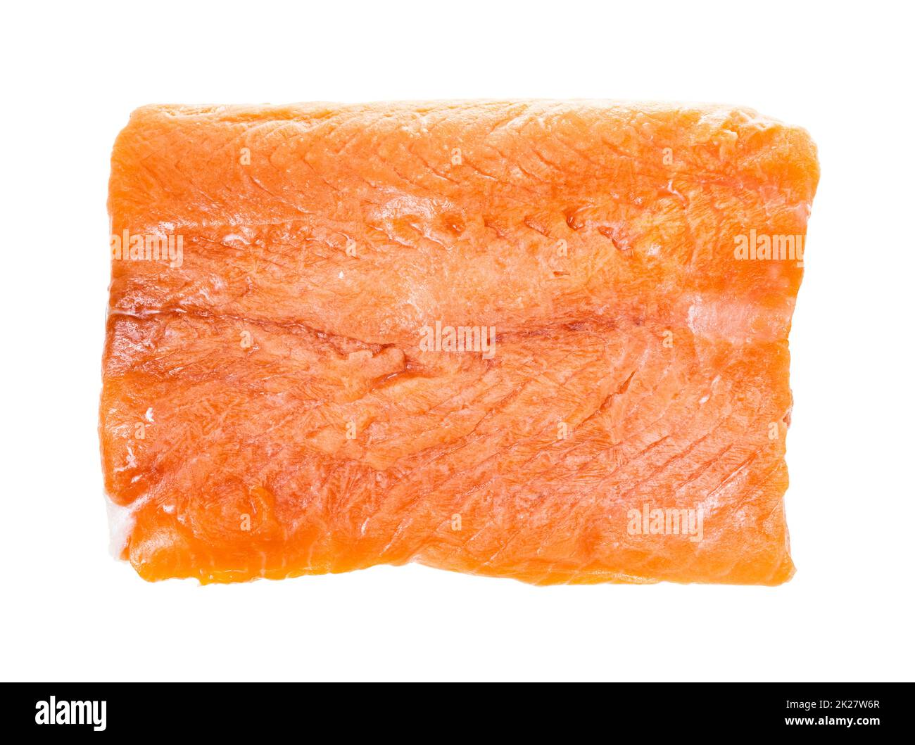 frozen fillet of atlantic salmon isolated on white Stock Photo - Alamy