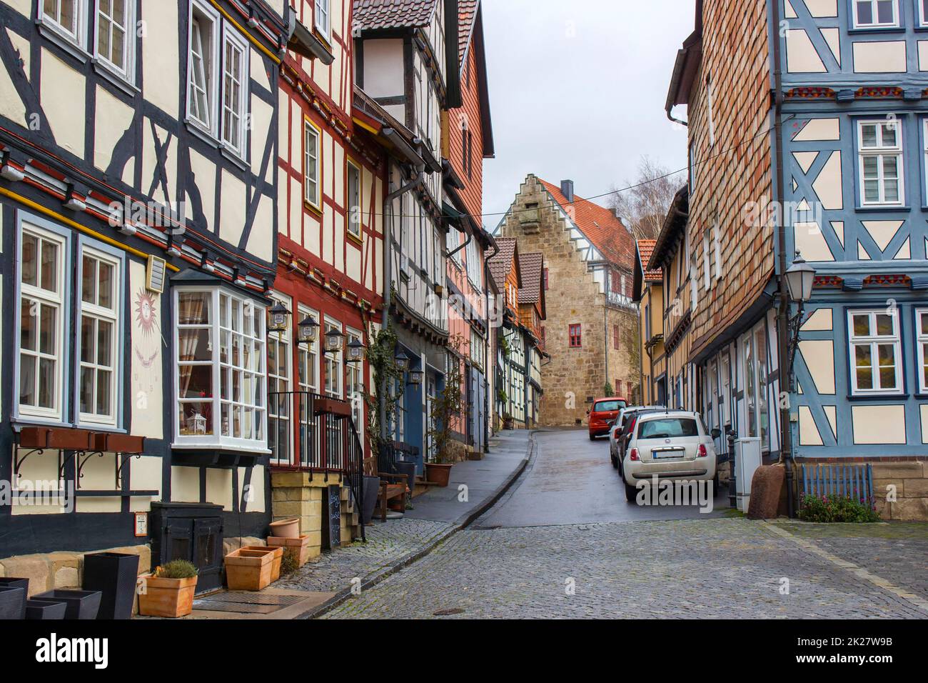 The Town of Bad Sooden-Allendorf in the Werra Valley in Germany Stock ...