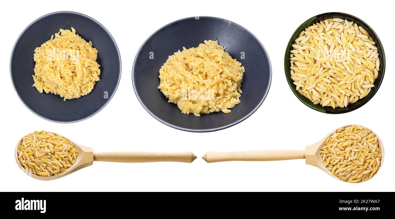 Risoni pasta Cut Out Stock Images & Pictures - Alamy