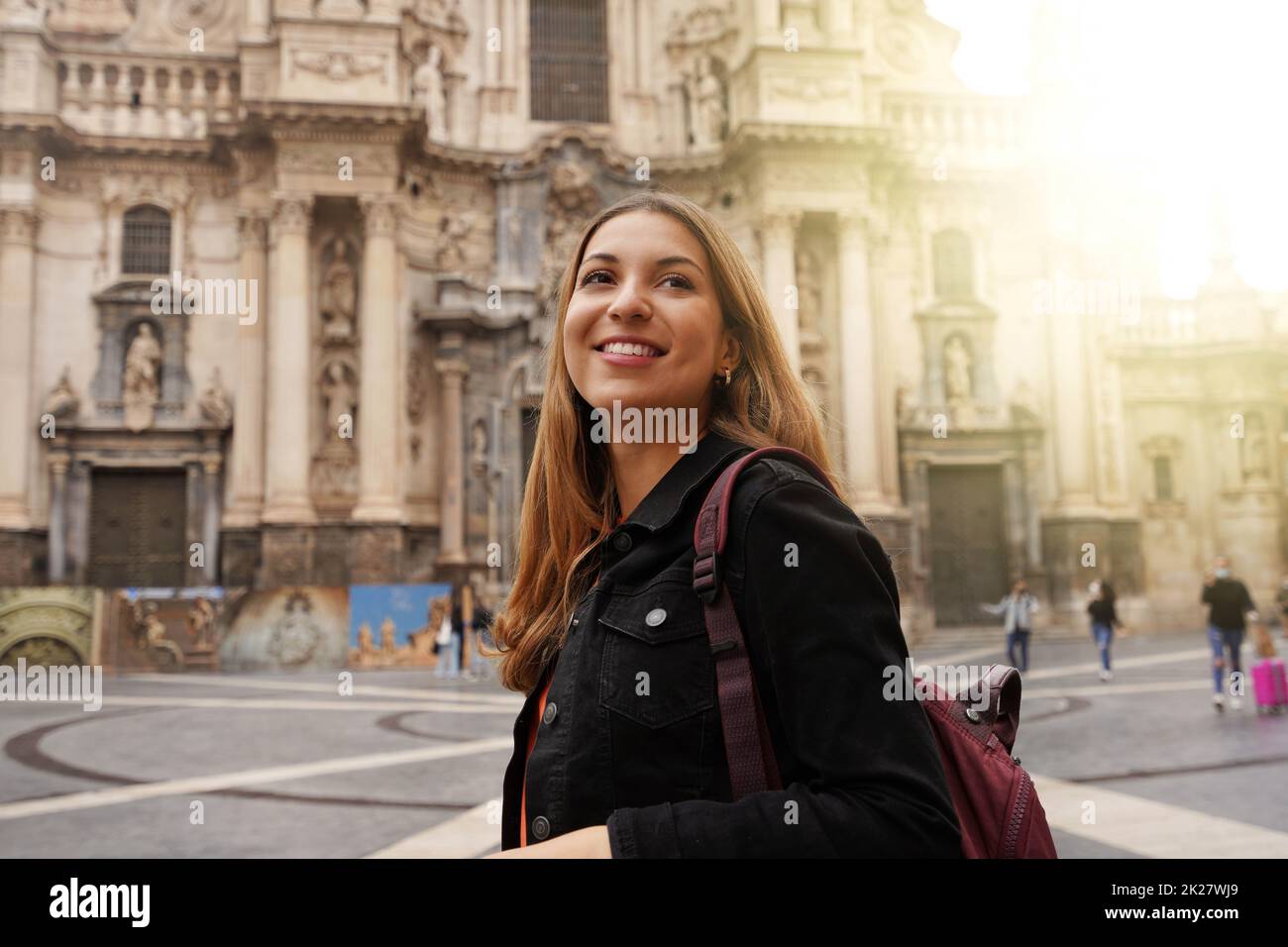 Brazilian school exchange girl visiting Europe within the exchange ...