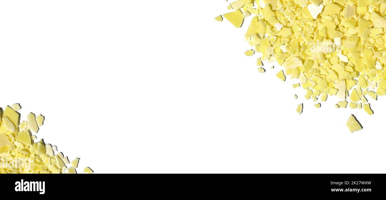 Closeup chemical ingredient on white laboratory table (Top View ...