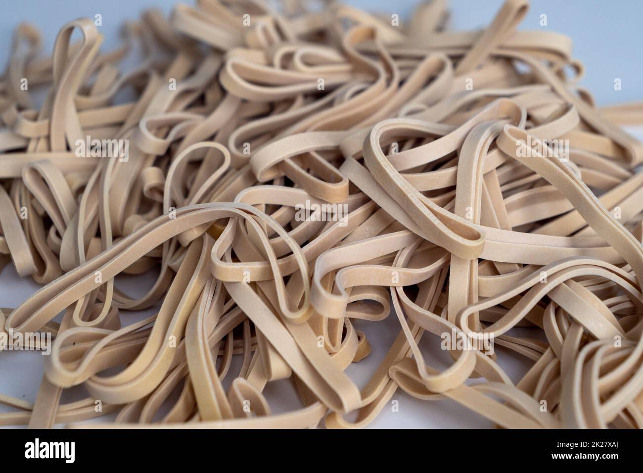 pile of rubber bands, close up Stock Photo - Alamy
