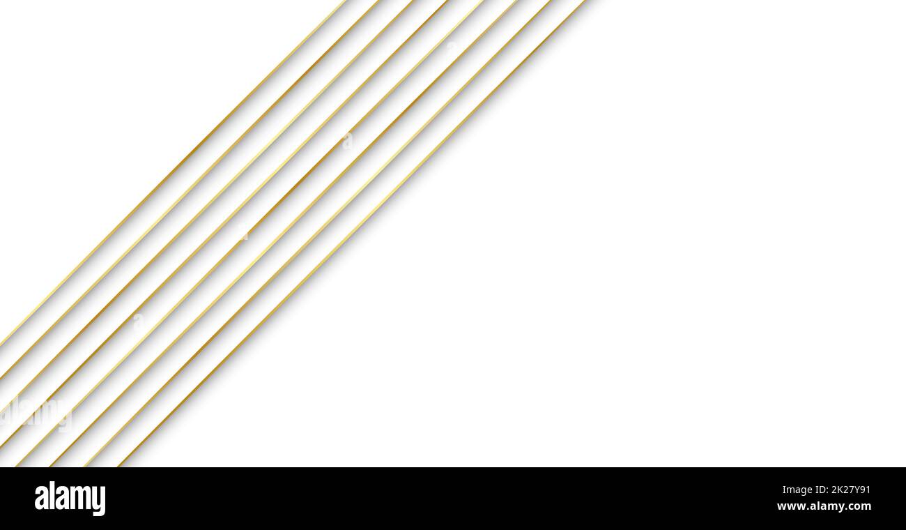Abstract white background with golden lines - Vector Stock Photo - Alamy