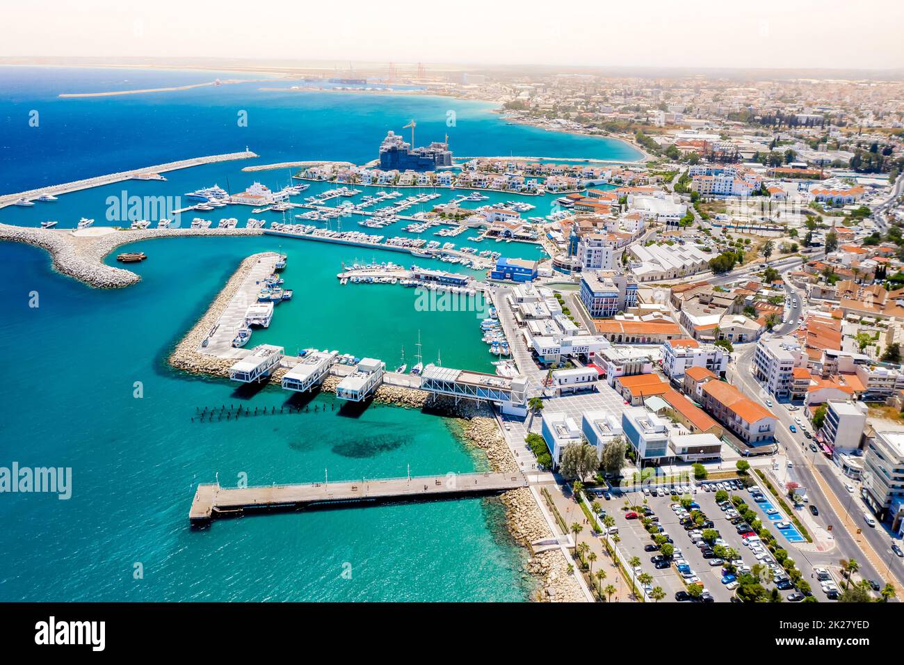 Aerial view of Limassol Marina. Cyprus Stock Photo - Alamy