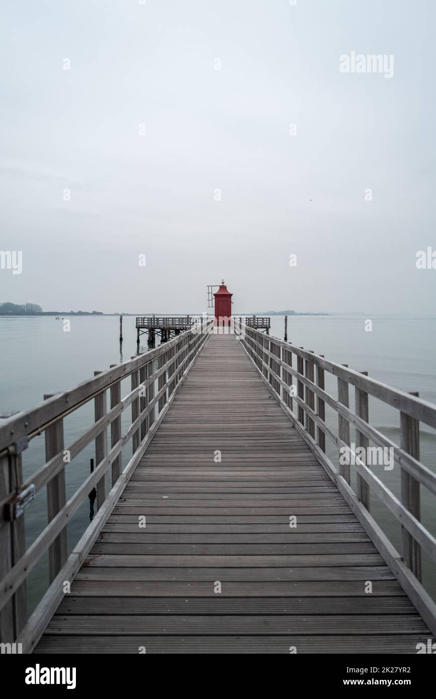 Red Old Lighthouse Stock Photo - Alamy