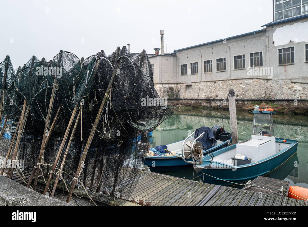 Old fish traps hi-res stock photography and images - Alamy