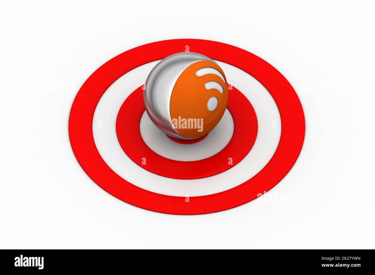 3d target icon on Cut Out Stock Images & Pictures - Alamy