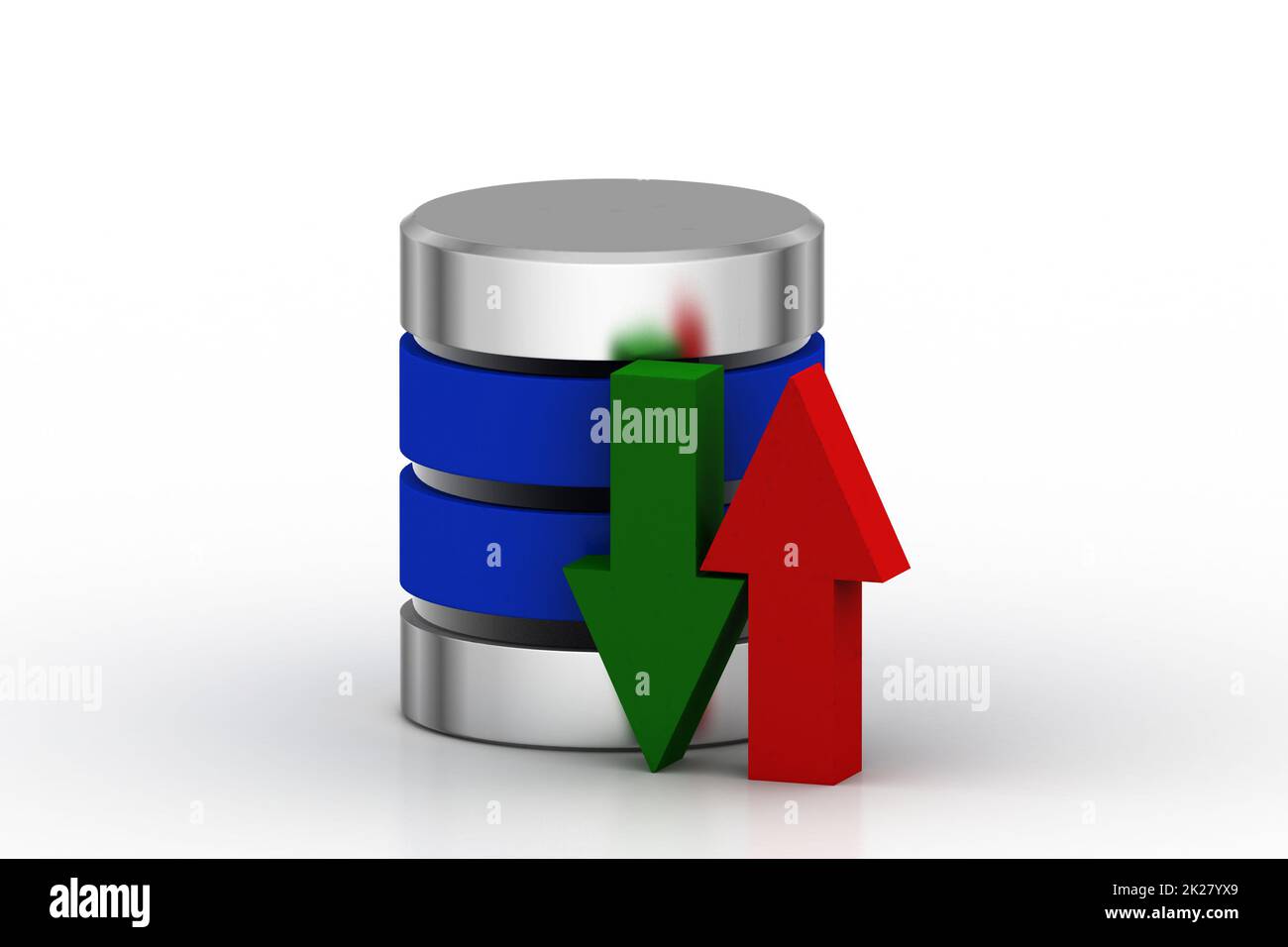 Upload and download sign with server Stock Photo - Alamy