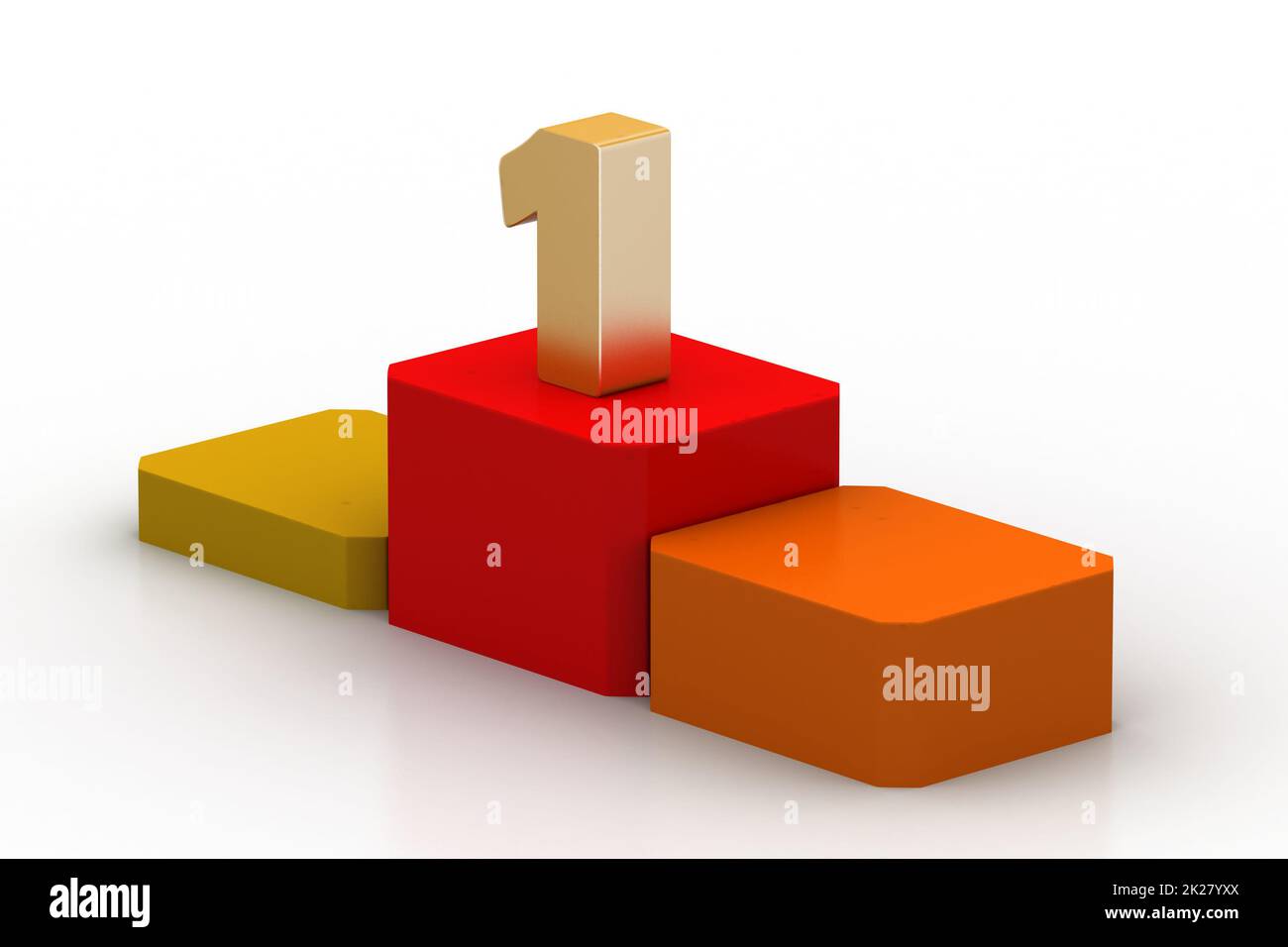 Golden number in first place Stock Photo - Alamy