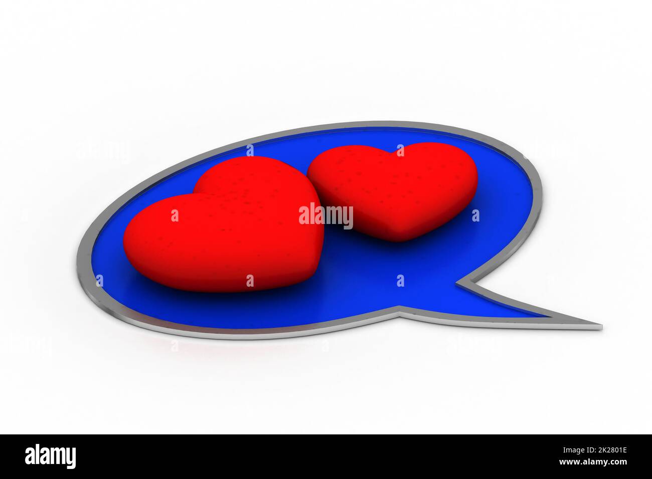 Heart in chat bubble Cut Out Stock Images & Pictures - Alamy