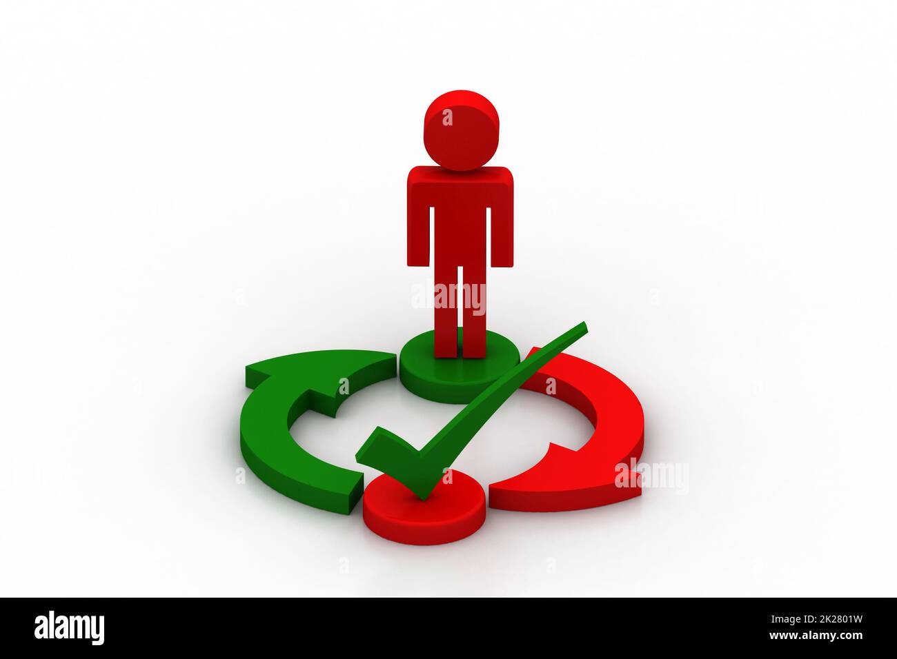 3d man check mark hi-res stock photography and images - Alamy