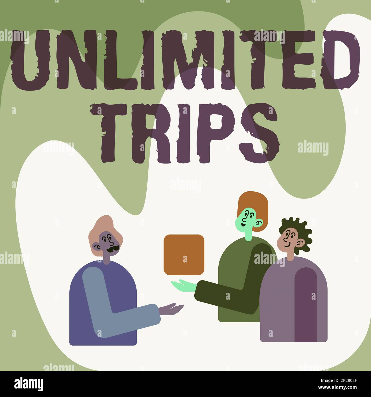 Text showing inspiration Unlimited Trips. Business showcase several ...