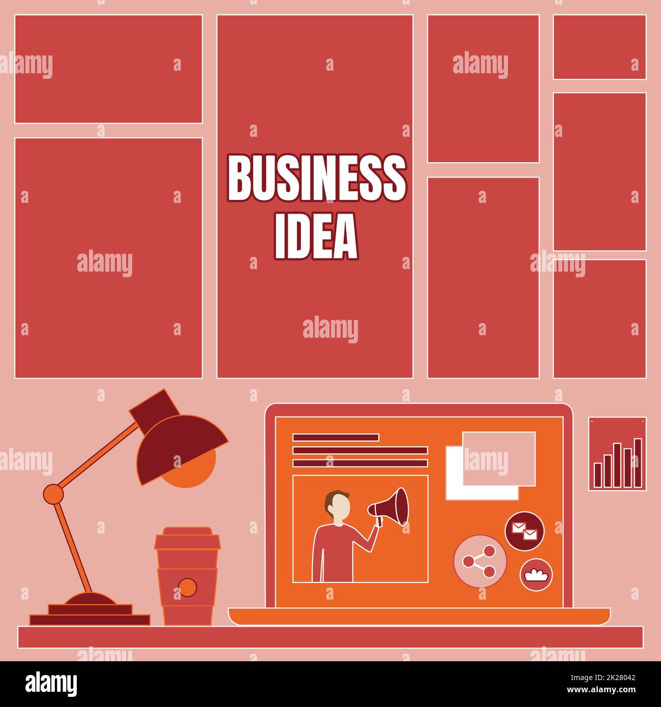 Text showing inspiration Business Idea. Business approach the concept ...