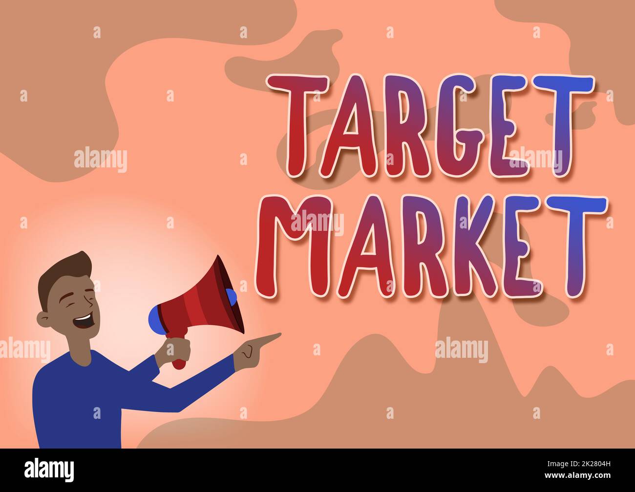 Text caption presenting Target Market. Business showcase Particular ...