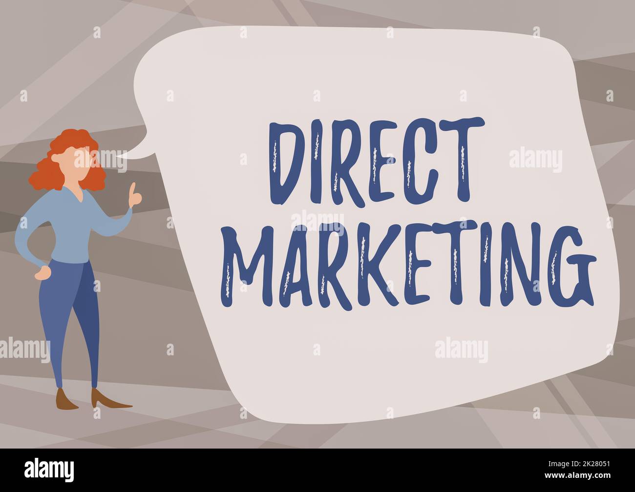 Text caption presenting Direct Marketing. Word Written on business of ...
