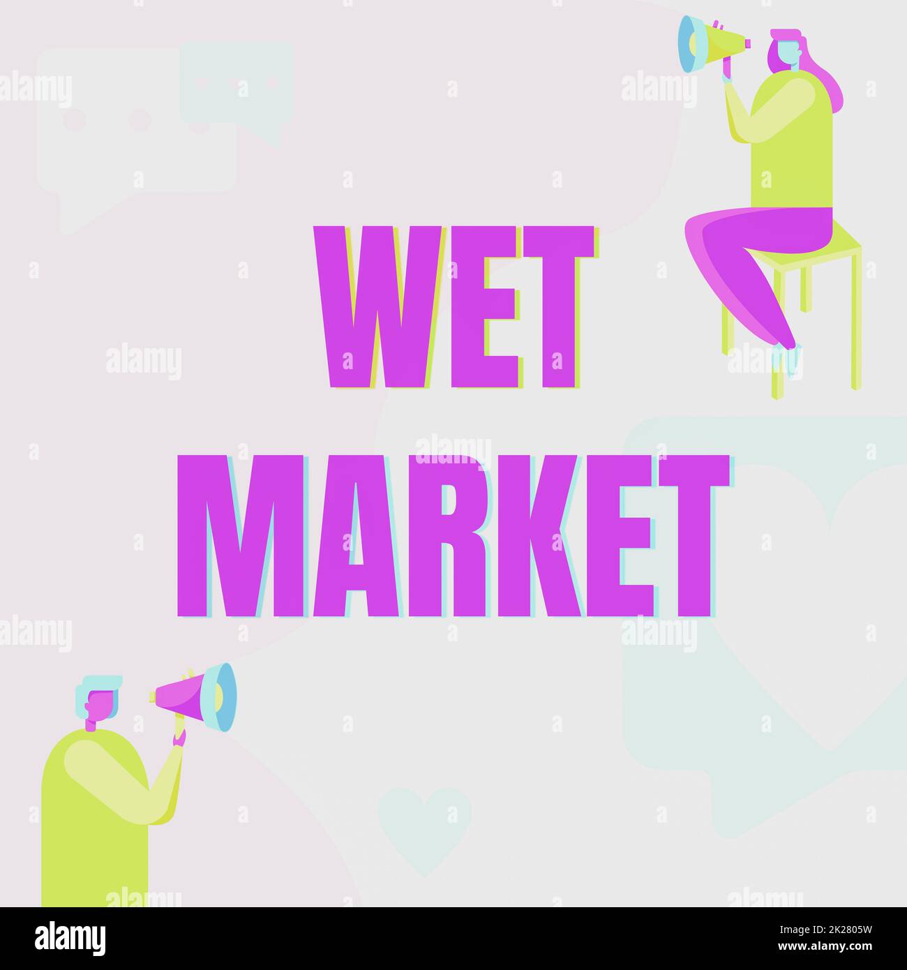 Conceptual display Wet Market. Business overview Wet Market Man ...