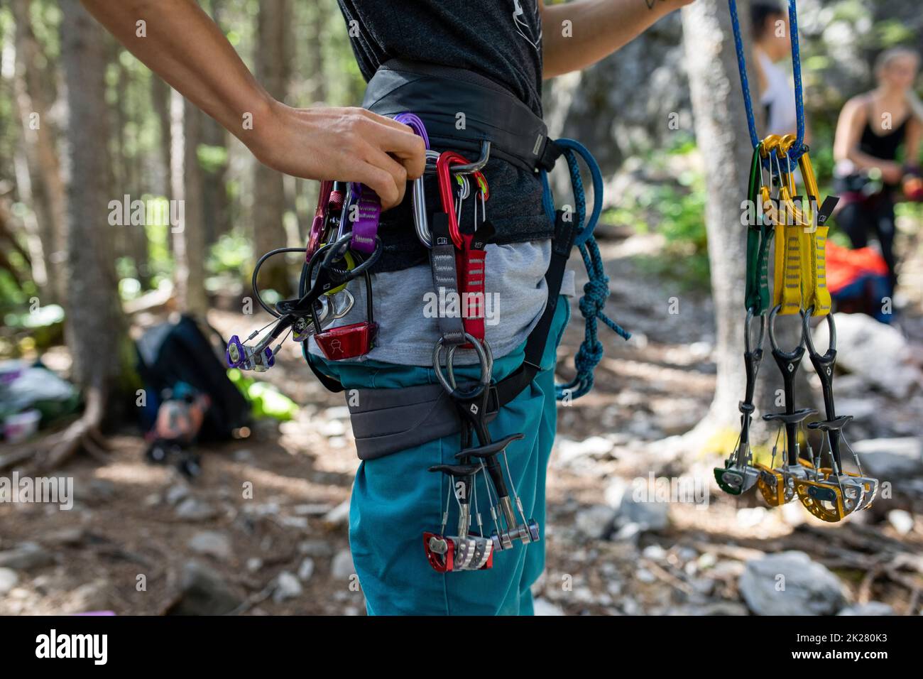 Man in harness hi-res stock photography and images - Alamy