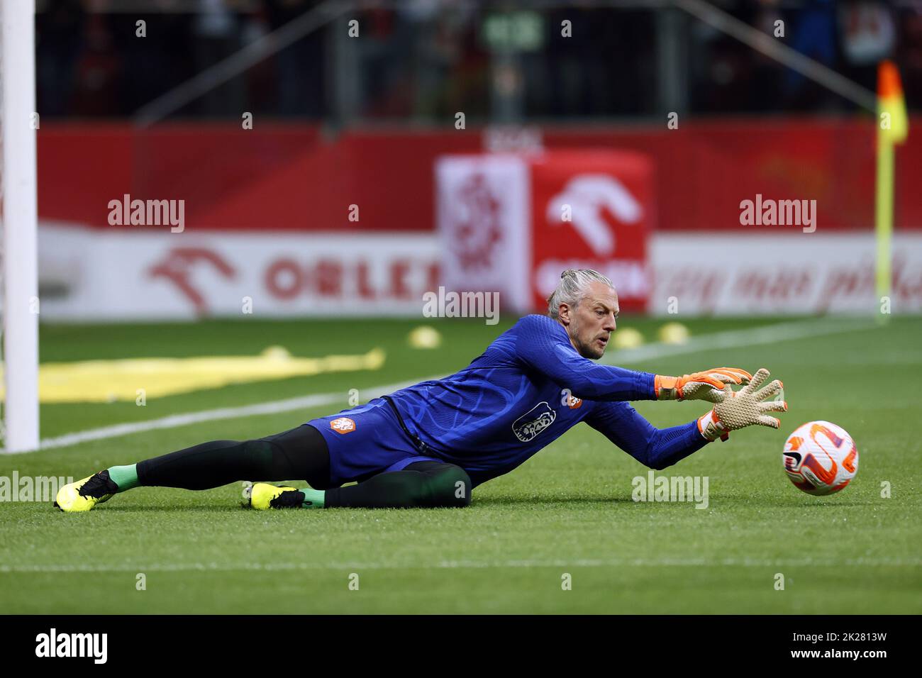 WARSAW - Holland goalkeeper Remko Pasveer during the UEFA Nations ...